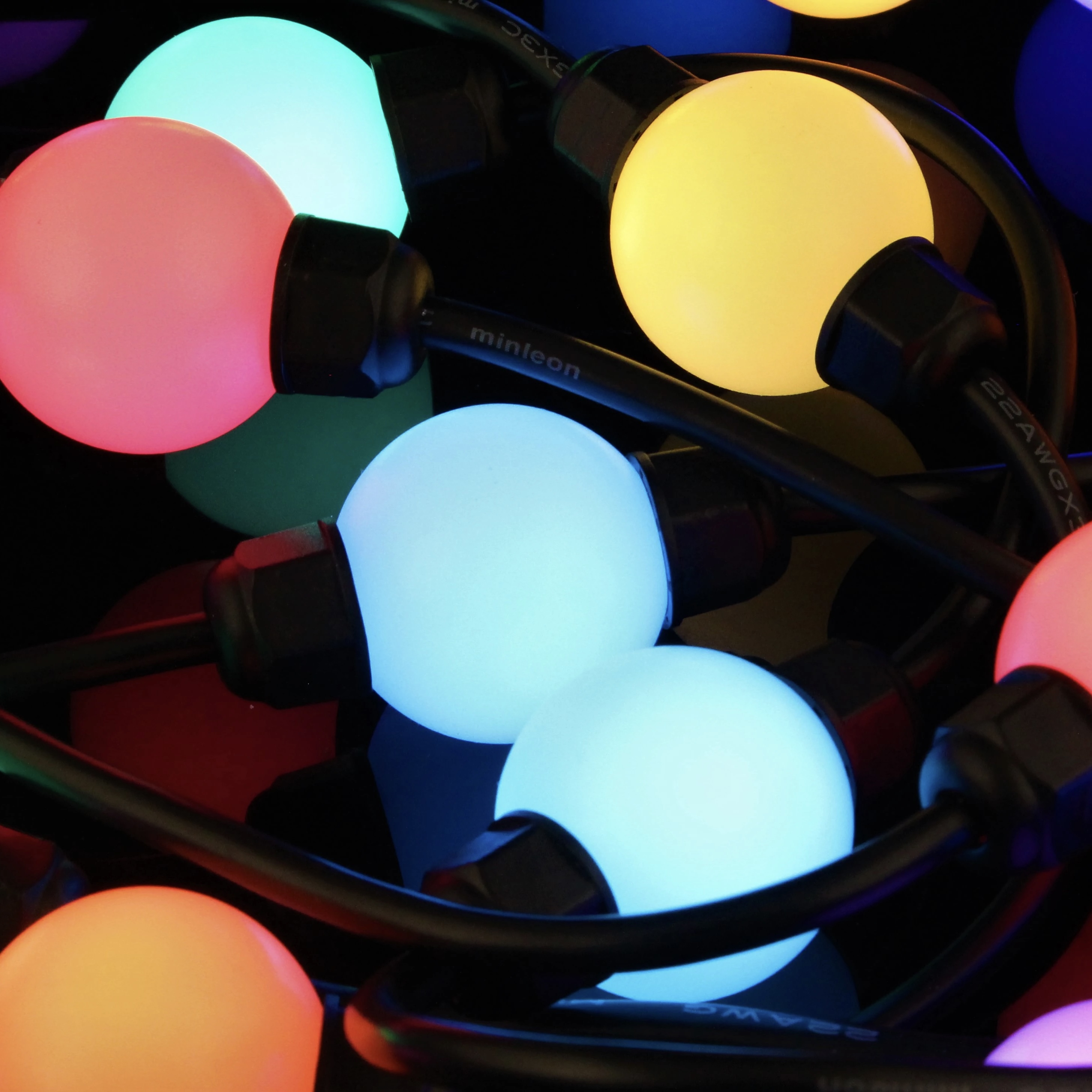RGB Outdoor Lighting, Minleon Bulbs, String Lights - Minleon